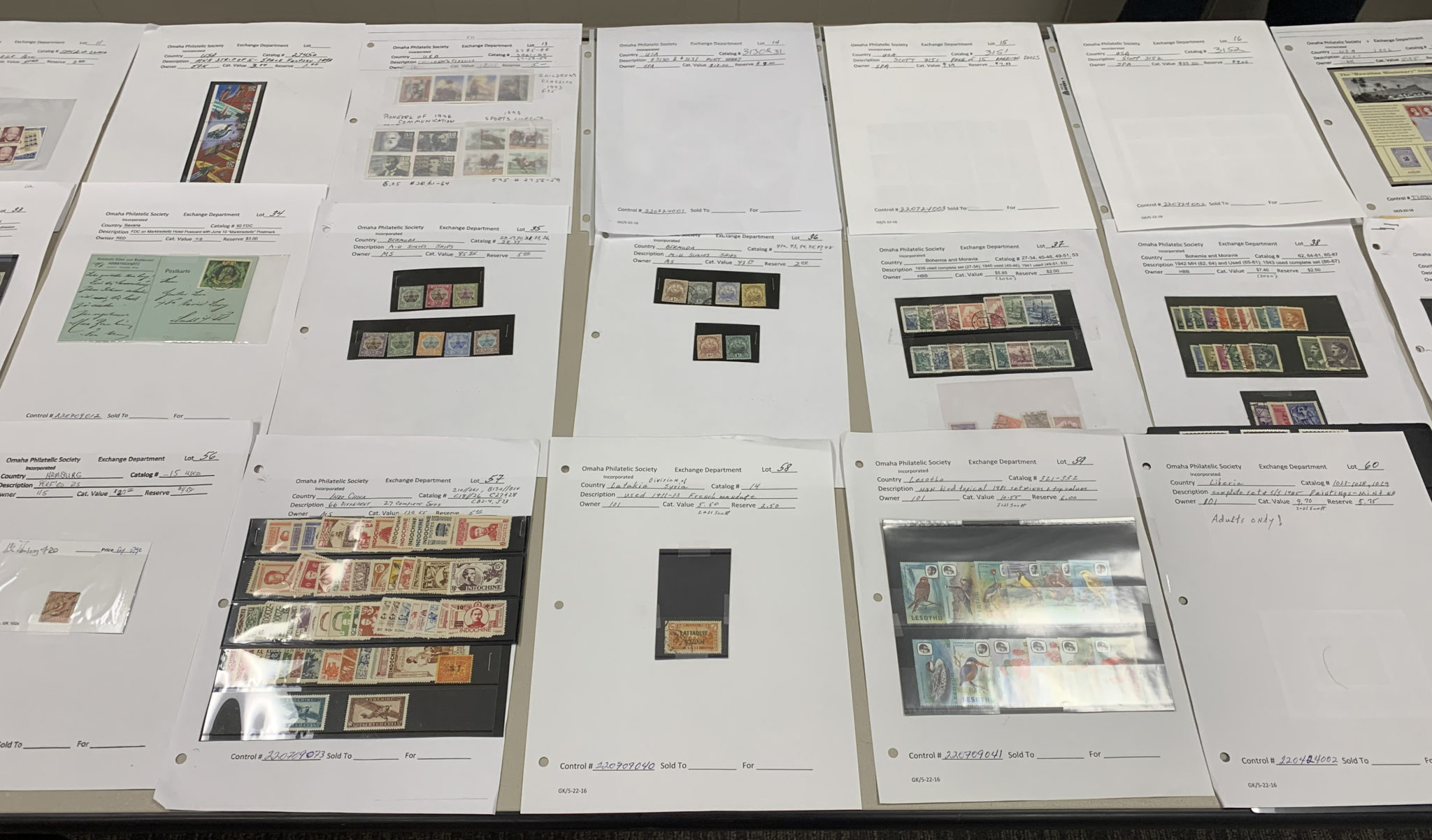 Exchange - Omaha Philatelic Society